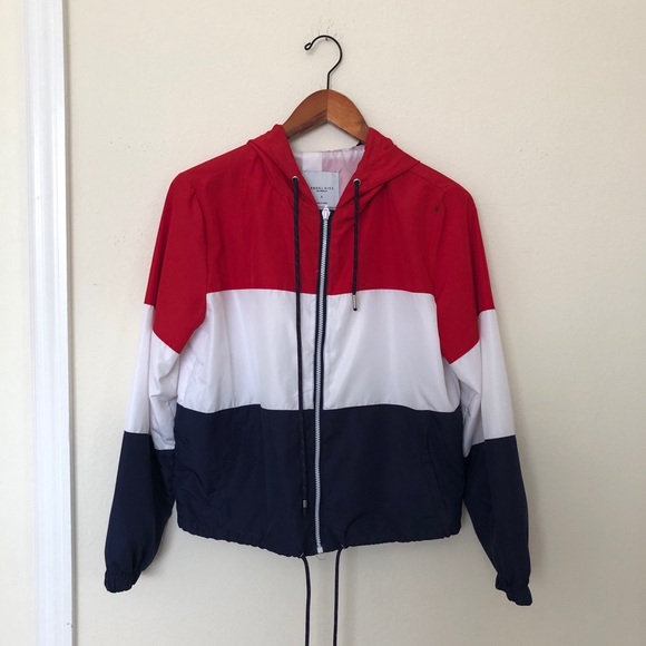 Jackets & Coats | Patriotic Color Block Windbreaker | Poshmark